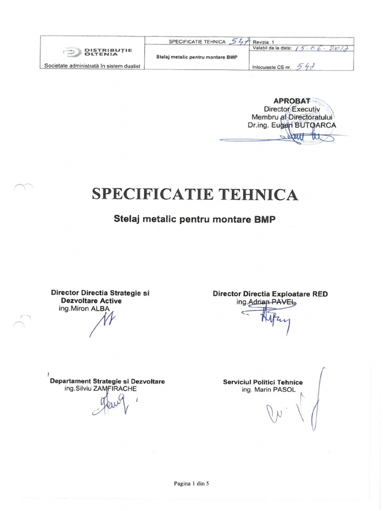Stelaj Metalic BMP Profil Zincat | PDF