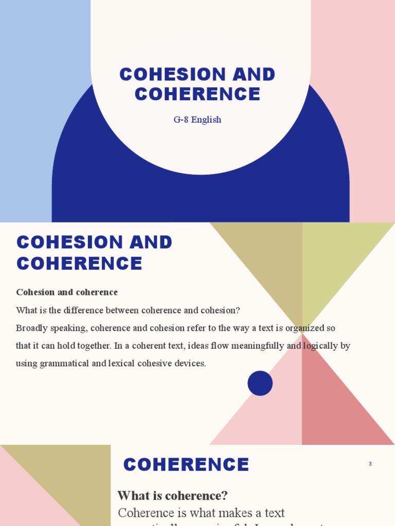Cohesion and Coherence | PDF | Ellipsis | Language Mechanics