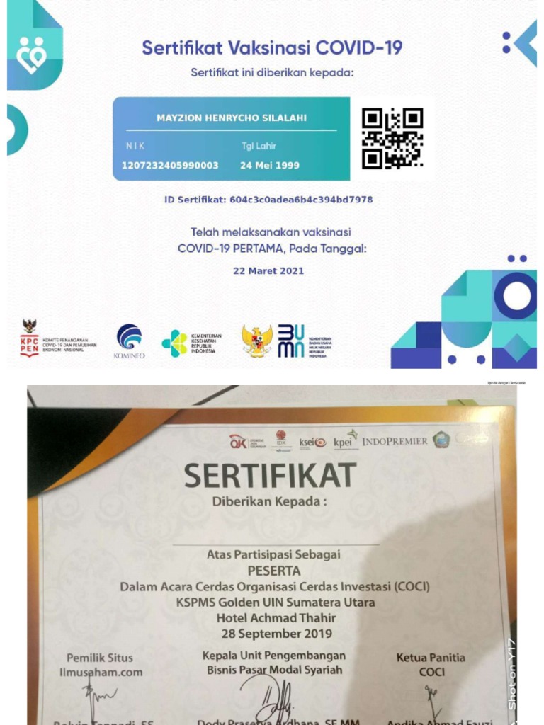 Sertifikat - Docx Compressed Compressed | PDF