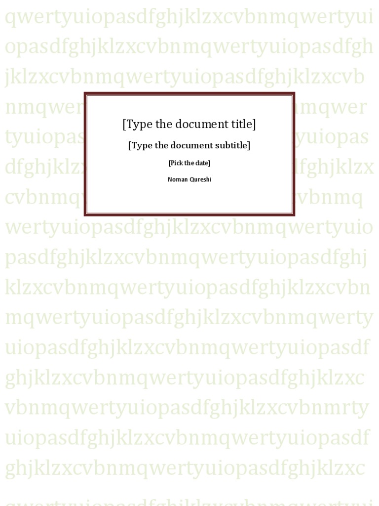 Type The Document Subtitle | PDF