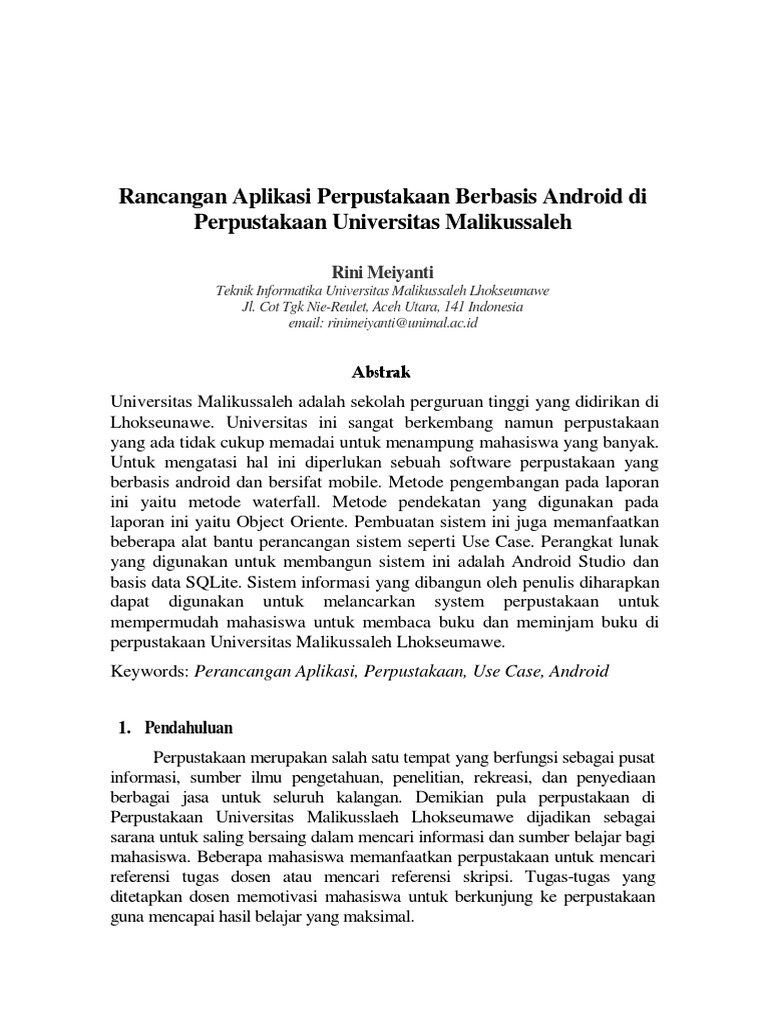 Contoh Artikel | PDF