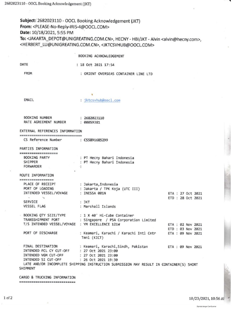 DO OOCL 2682023110 | PDF