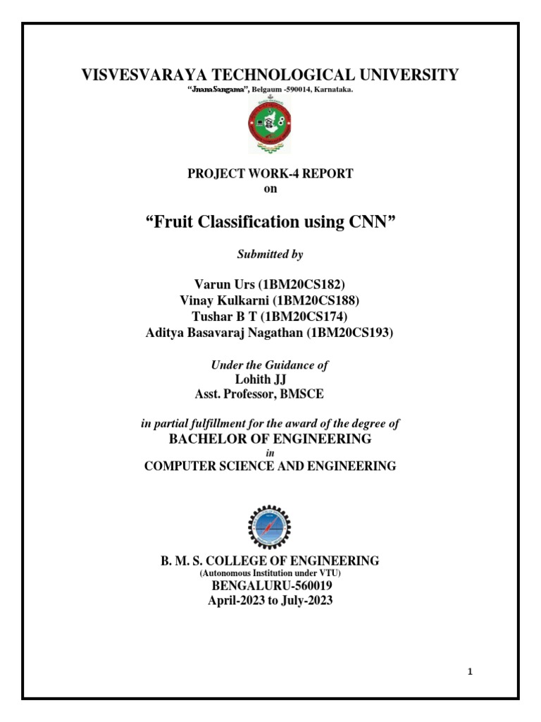 Fruit-Classification Report | PDF | Machine Learning | Computing