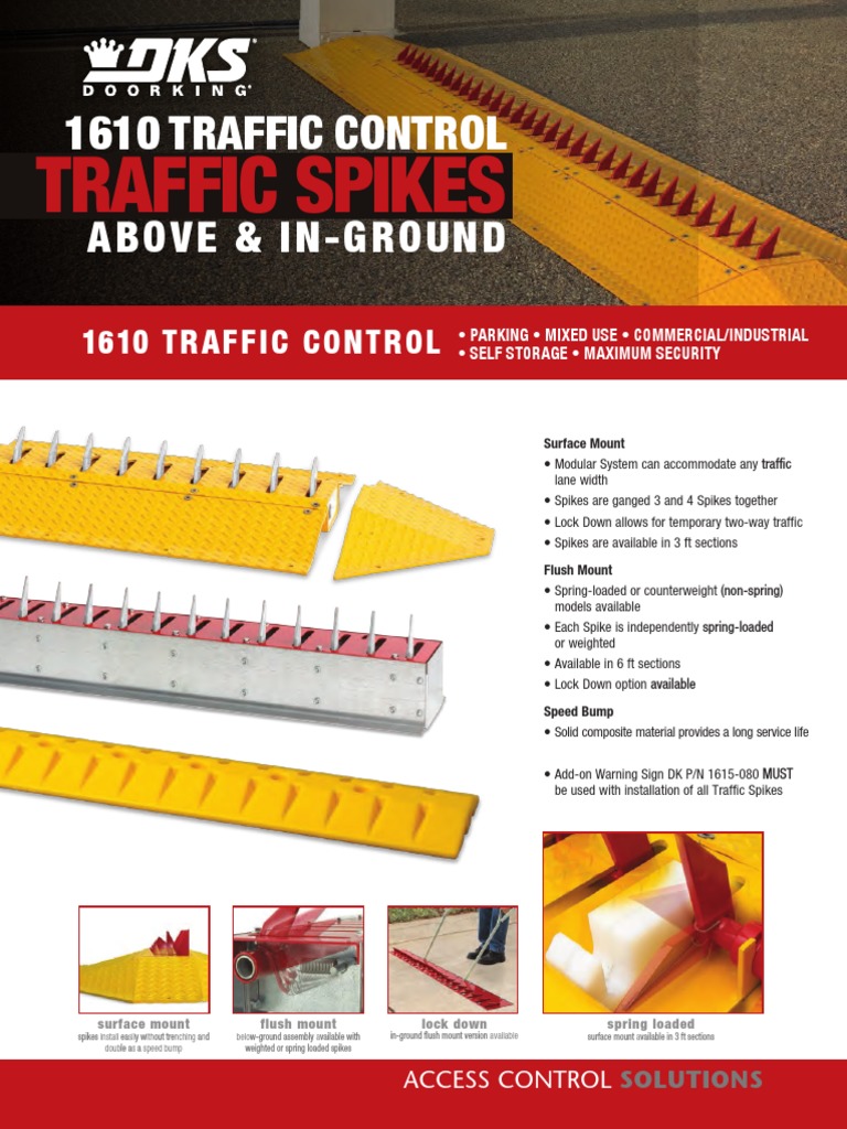 1610-Spikes Rev 1-20 | PDF | Traffic | Transport