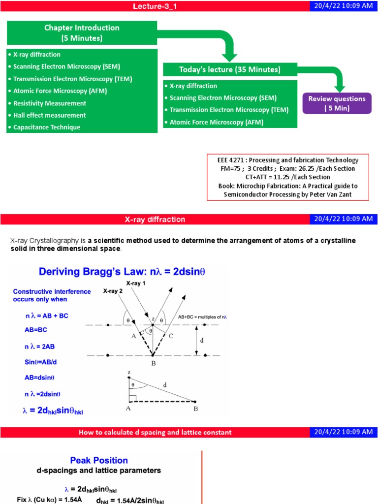 Microscopy and Measurement Techniques in EEE 4271 | PDF | Microscope ...