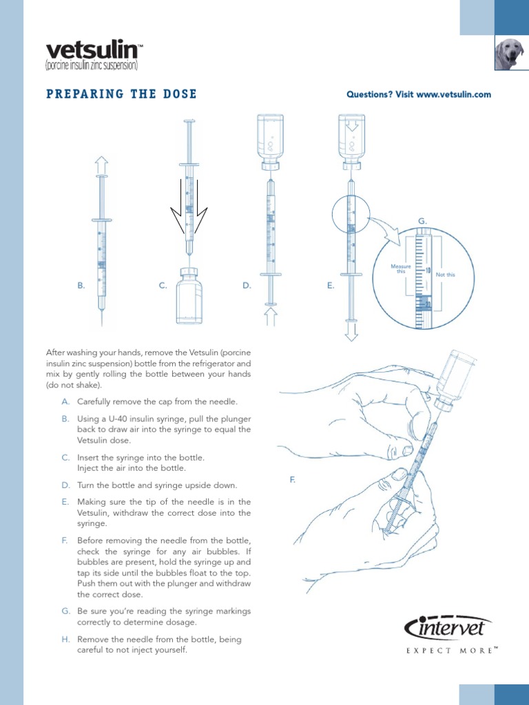 Administering Vetsulin Injections | PDF | Self-Improvement