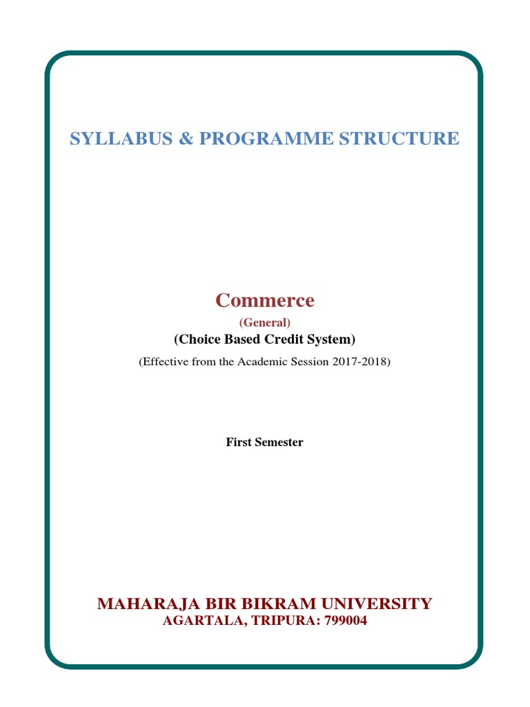 Commerce General 1st Semester | PDF | Accounting | Business