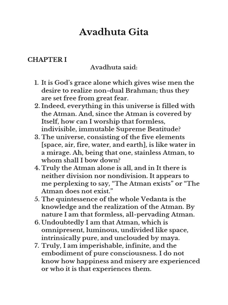 Avadhuta Gita | PDF