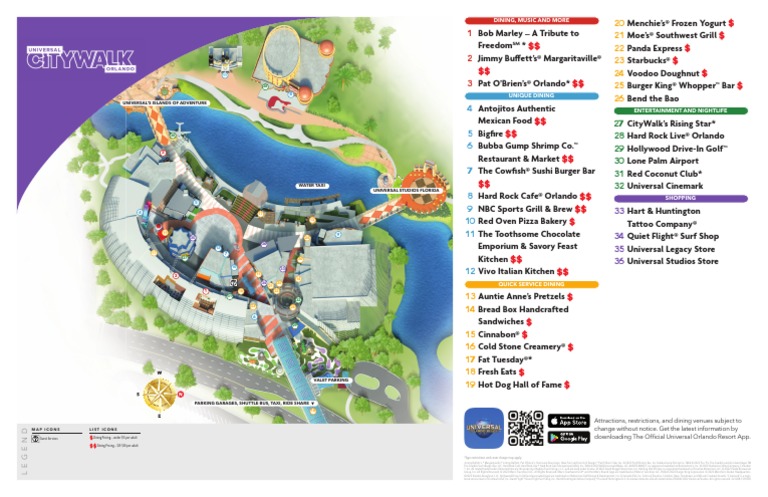 Universal Citywalk Map | PDF