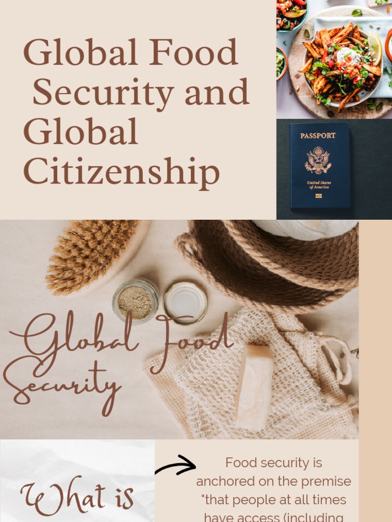 Global Food Security and Global Citizenship | PDF | Food Security ...