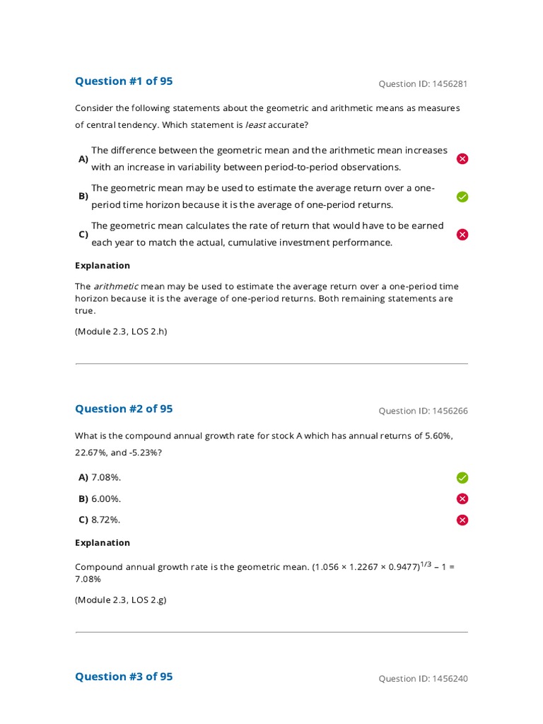 Reading 2 Organizing, Visualizing, and Describing Data - Answers | PDF