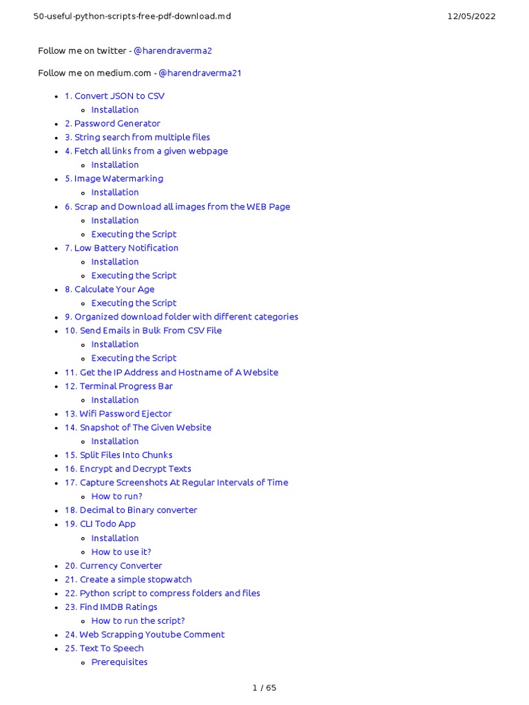 50 Useful Python Scripts Free Pdf Pdf Zip File Format Computer File 5302