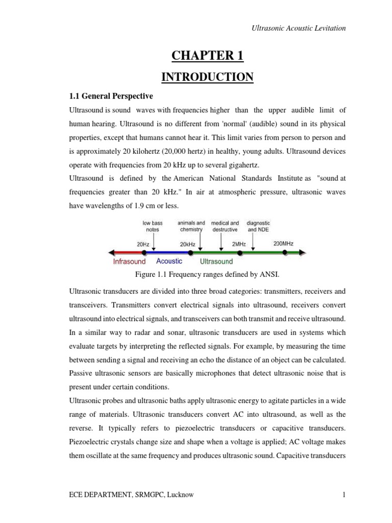 Ultrasonic Acoustic Levitation | PDF | Ultrasound | Waves Ultrasonic Acoustic Levitation | PDF | Ultrasound | Waves