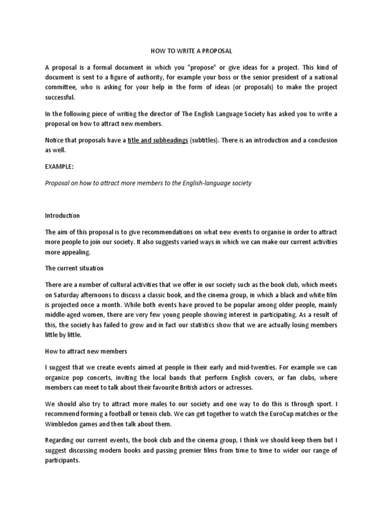 How To Write A Proposal Cpe | PDF