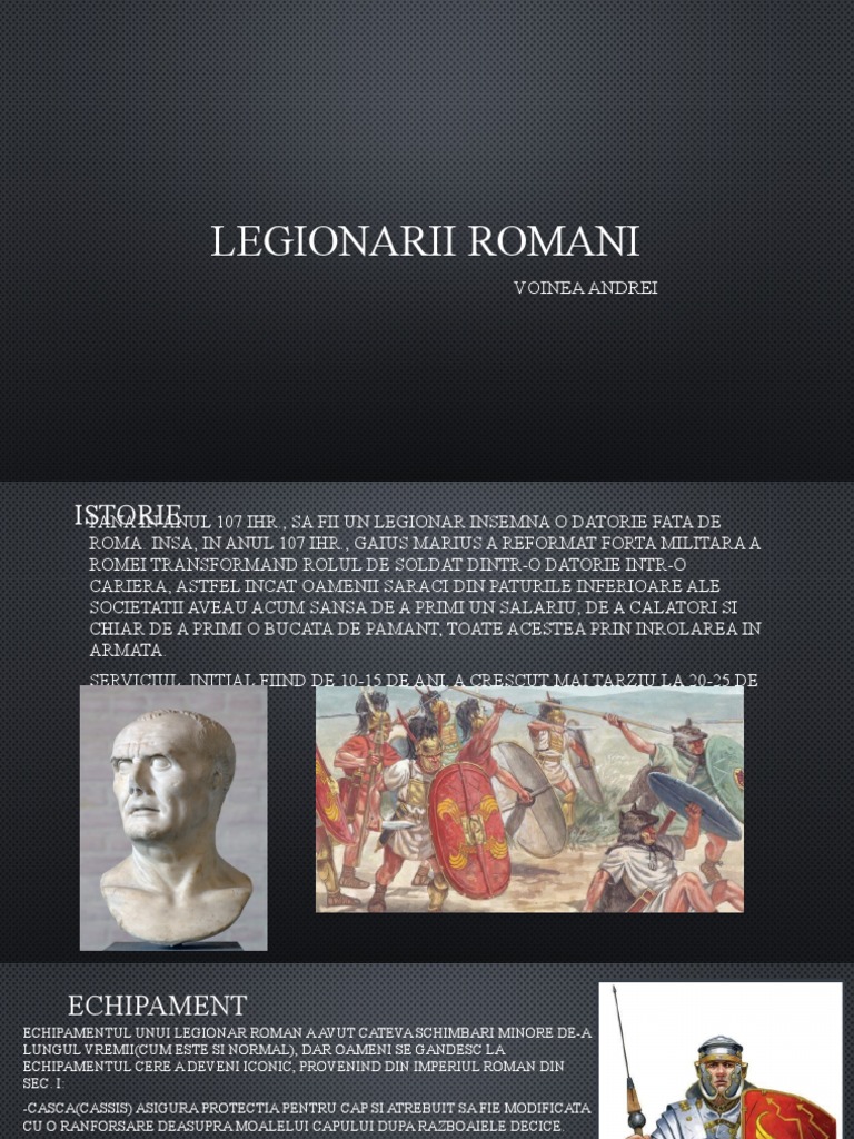 Proiect Legionar Roman | PDF