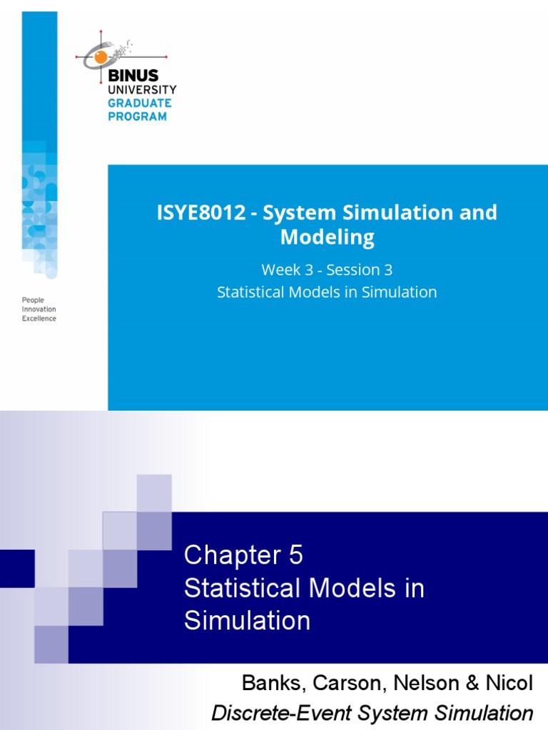 Statistical Models in Simulation | PDF | Probability Distribution | Probability Density Function