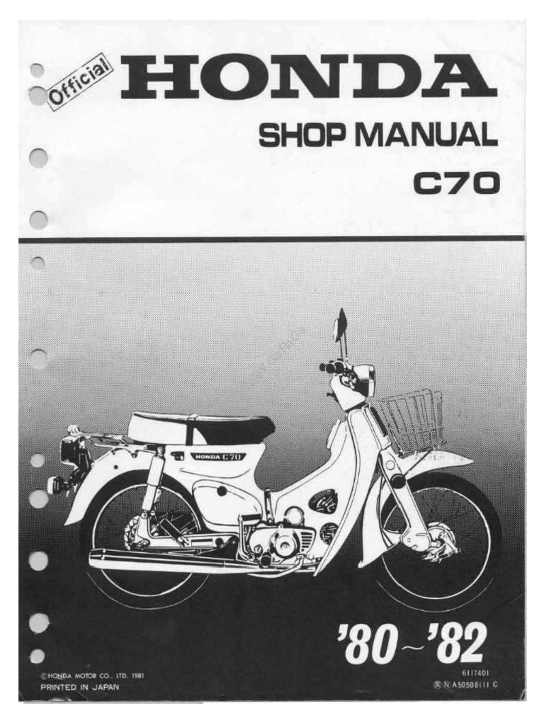 Honda C70 Manual PDF