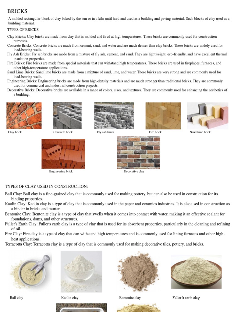 Bricks | PDF | Masonry | Brick