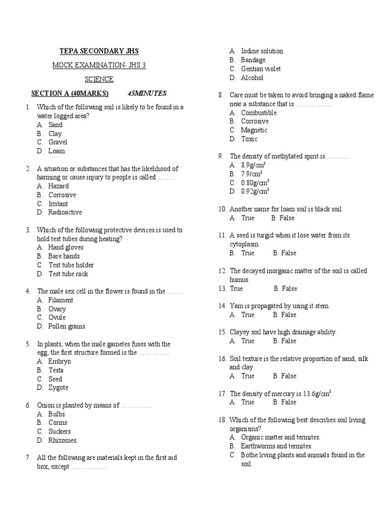 Mock Exams | PDF | Blood | Circulatory System