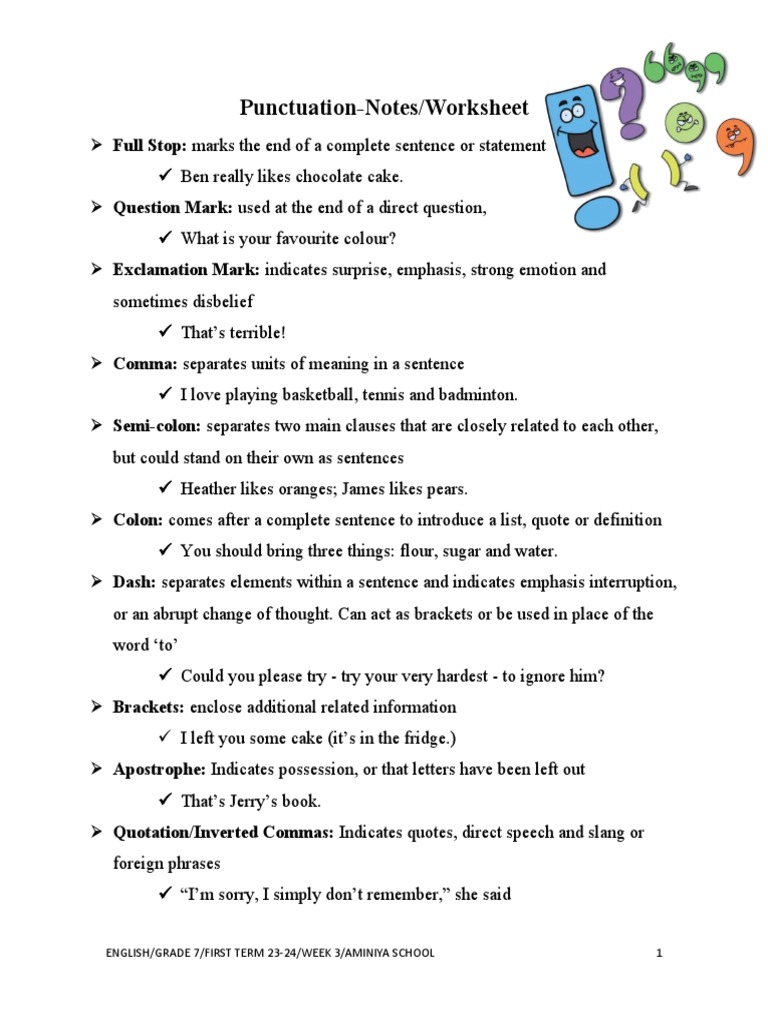 Punctuation | PDF | Punctuation | Sentence (Linguistics)