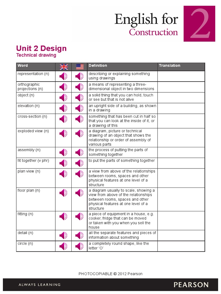 Technical Drawing Terms and Definitions | PDF