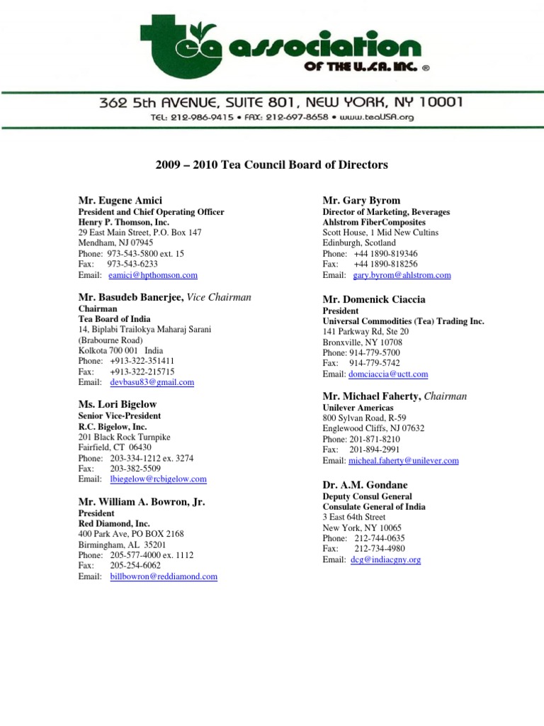 Tea Council 2 - 19012023 | PDF | Tea