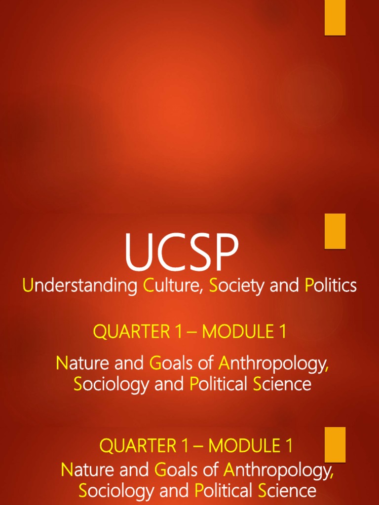 UCSP Module 1 | PDF | Sociology | Science