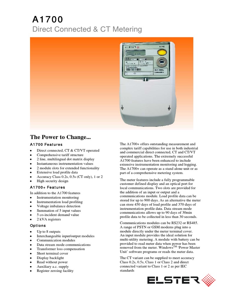 Catalogue A1700 - Short | PDF