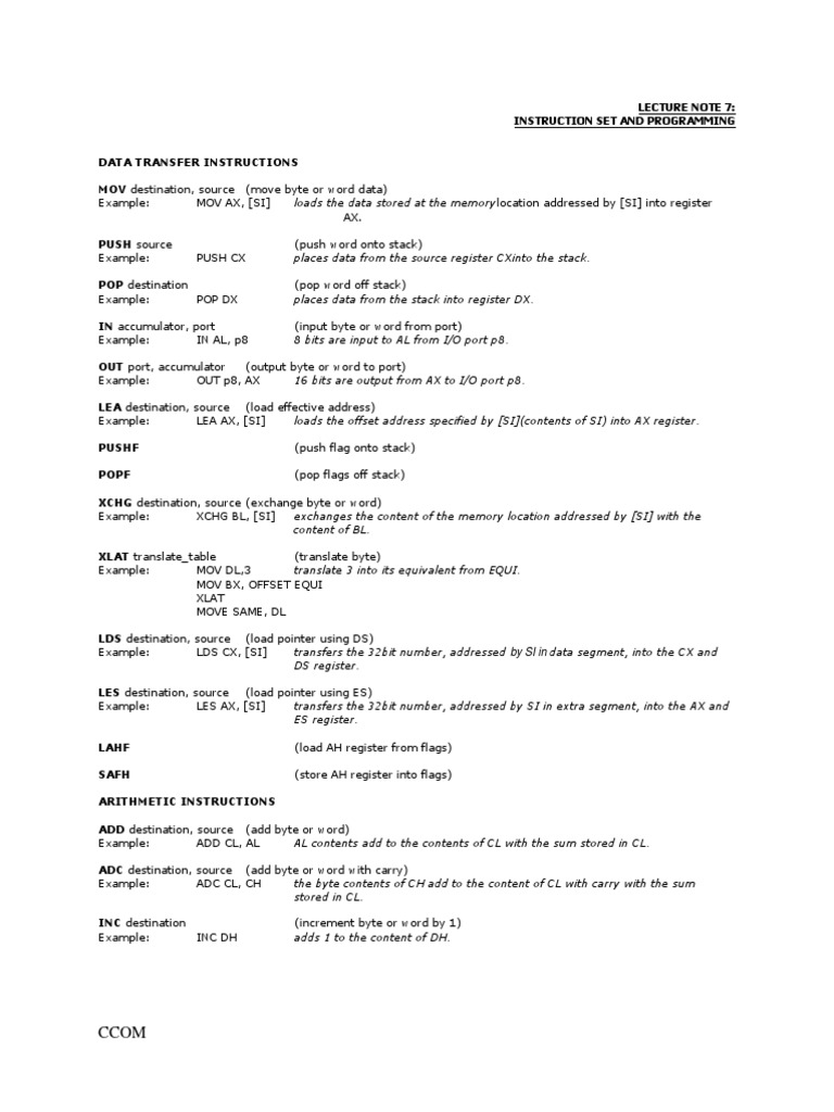 LECTURE NOTE 7-8 | PDF