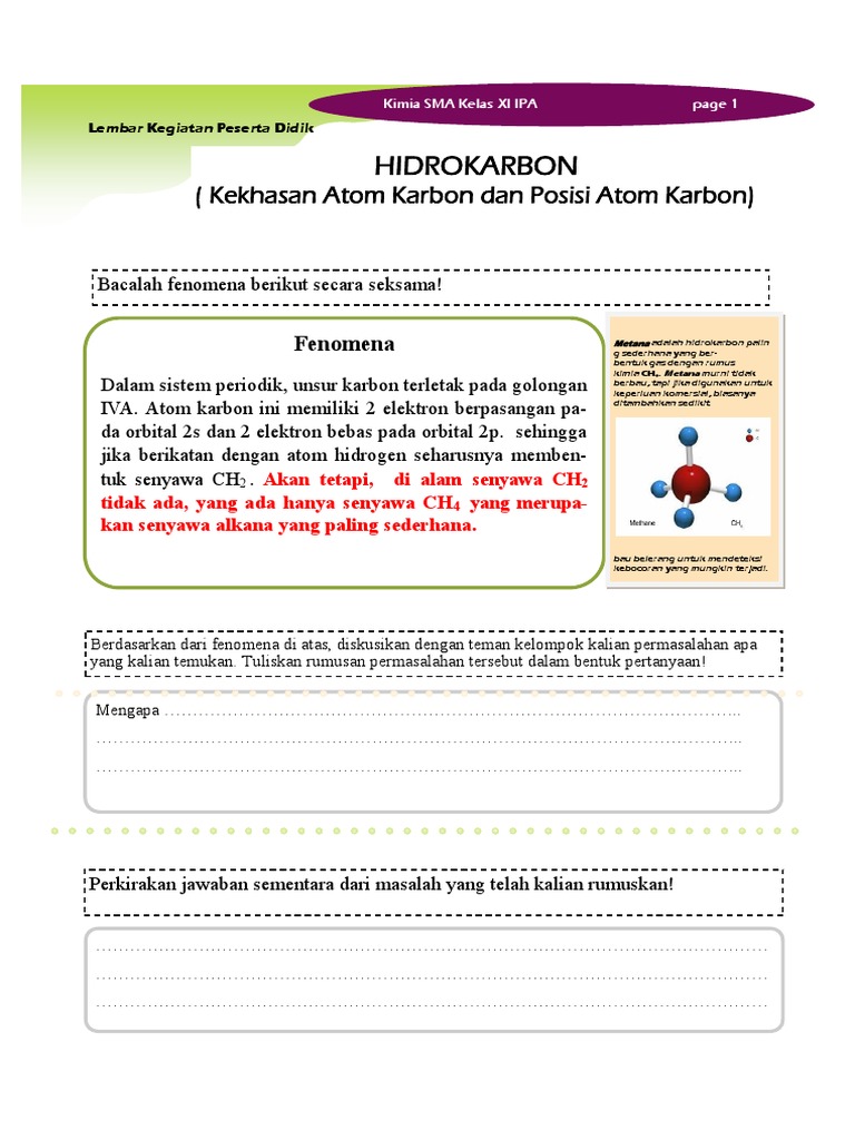 Kekhasan dan Posisi Atom Karbon | PDF | Seni | Sains & Matematika
