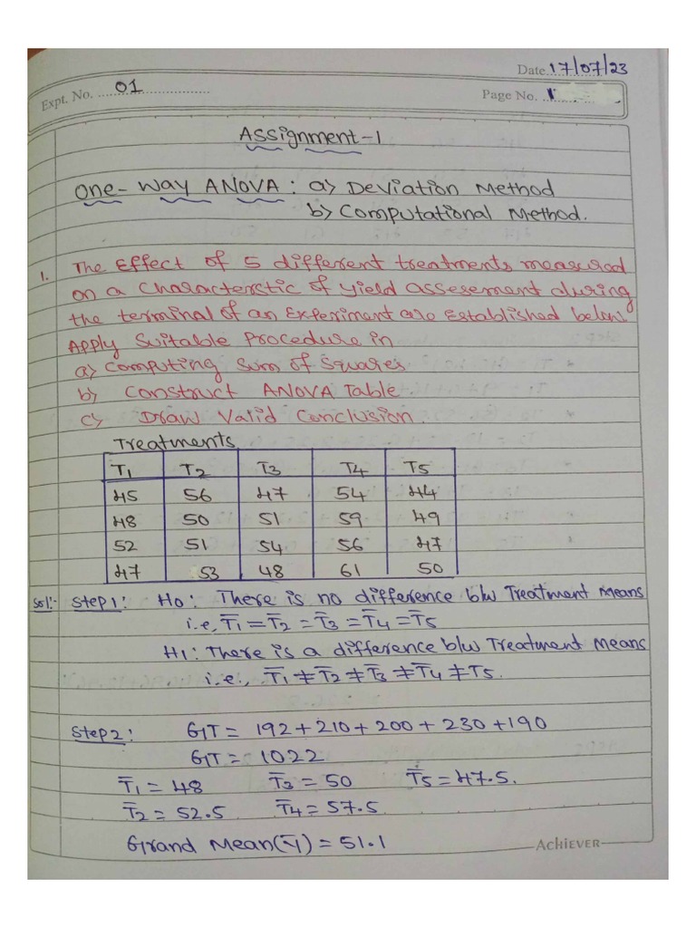 Experimental Design Record | PDF