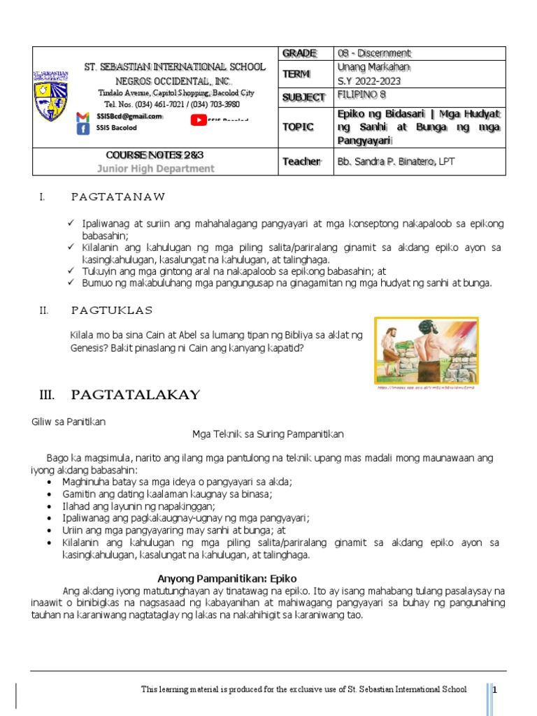 Filipino 8 - M2-3 | PDF