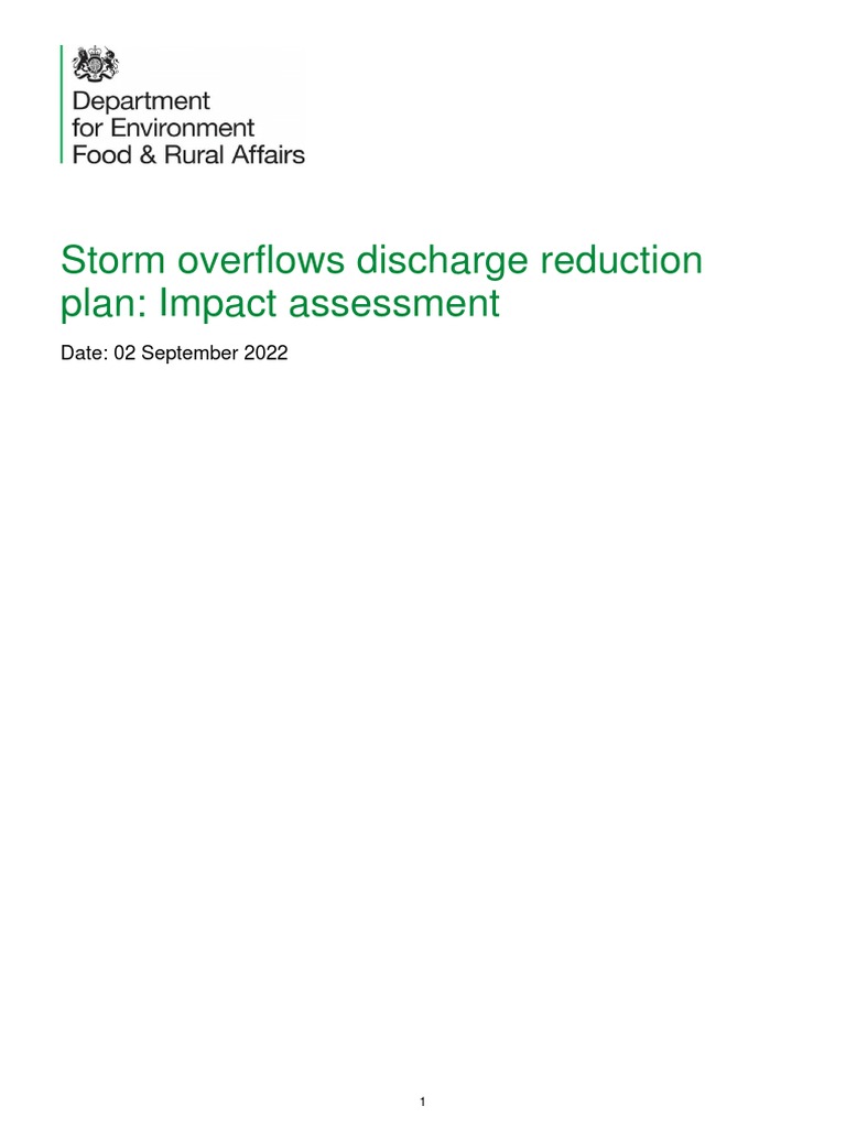 Storm Overflows Impact Assessment | PDF | Sanitary Sewer | Combined Sewer