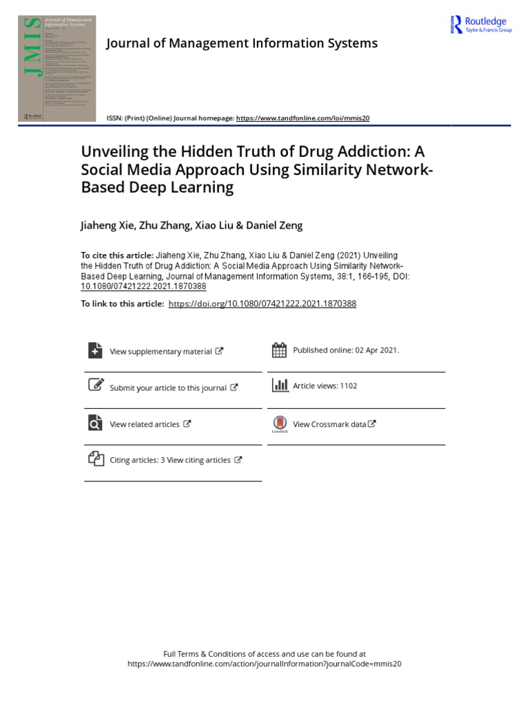 Unveiling The Hidden Truth of Drug Addiction A Social Media Approach ...