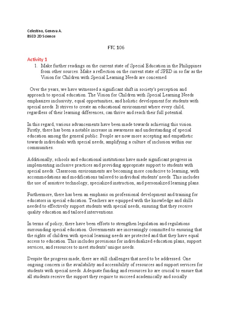 FTC 106 Lesson 1 | PDF