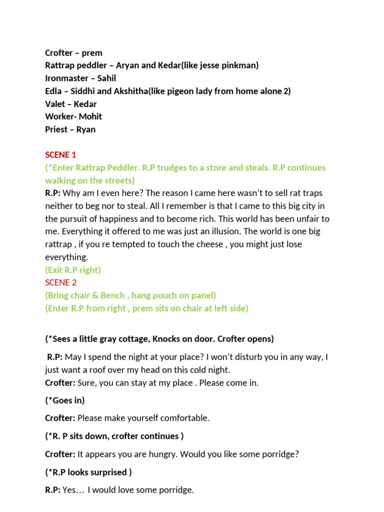 Rattrap Script | PDF