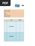 Oral Assessment Chart | PDF | Grammar | Pedagogy
