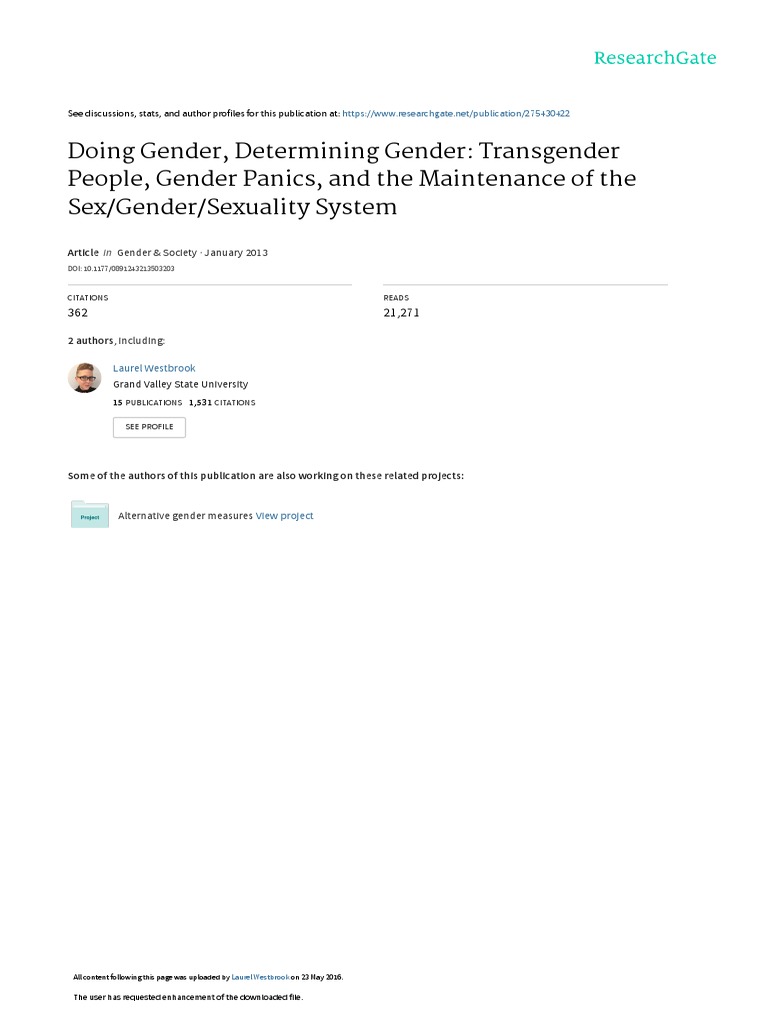 Doing Gender