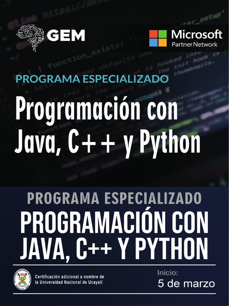 Programacion Java C++ Python 1 | PDF