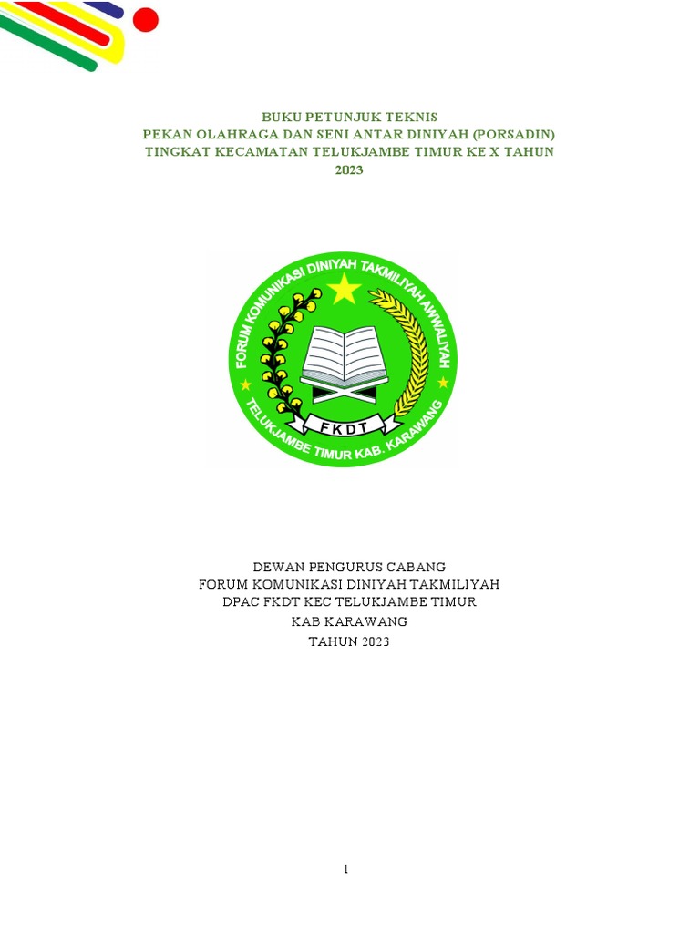 Logo PORSADIN FKDT Ciamis 2023 | PDF