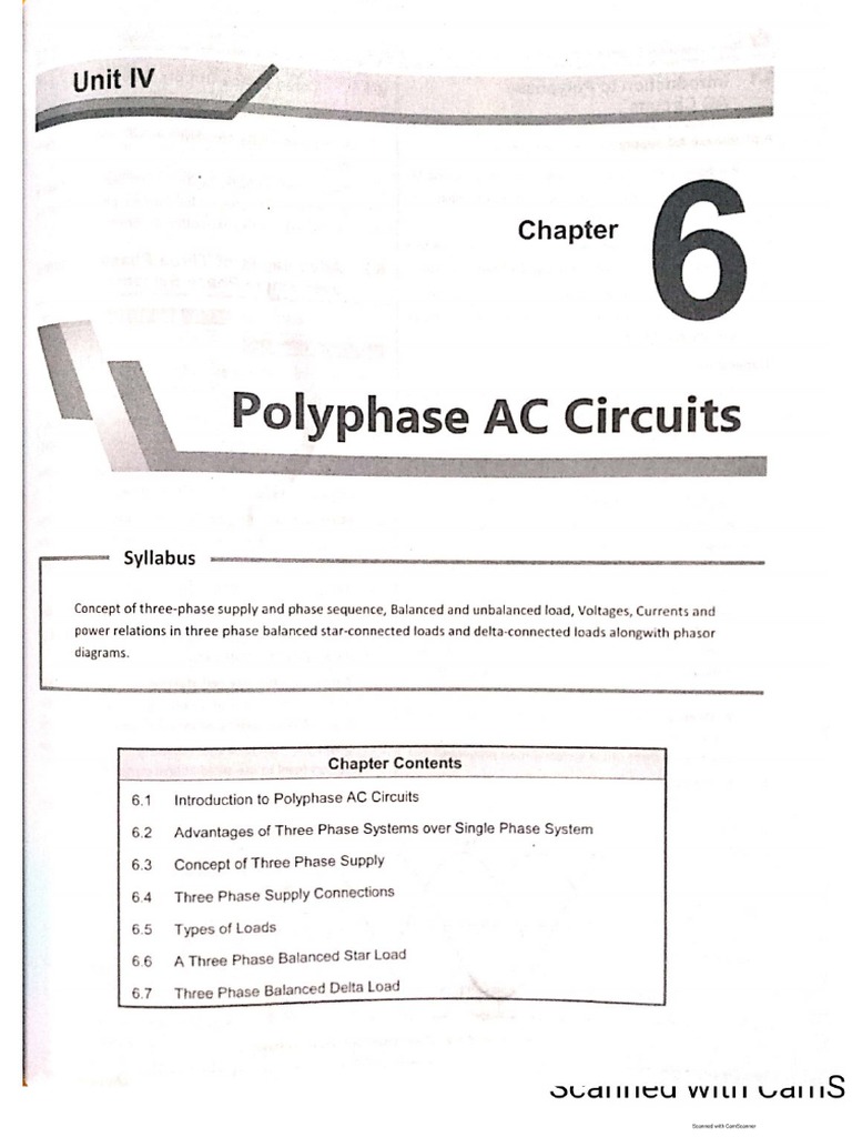 Polyphase AC Circuit | PDF