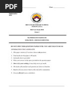Form 3 Maths Chapter 1: Indices Exercise | PDF | Mathematics