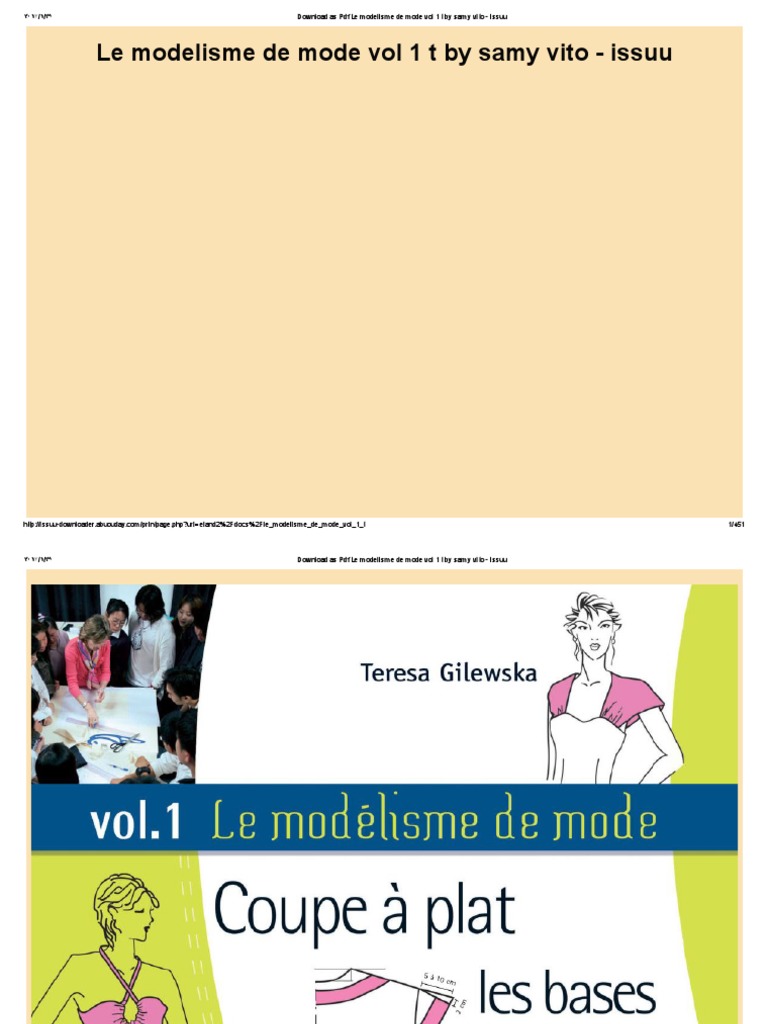 As PDF Le Modelisme de Mode Vol 1 T by Samy Vito Issuu | PDF