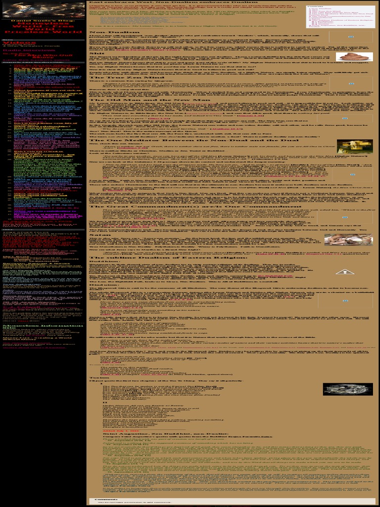 East Embraces West, Non-Dualism Embraces Dualism - Living Without Money ...