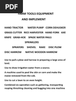 Essential Hand Tools for Farming | PDF