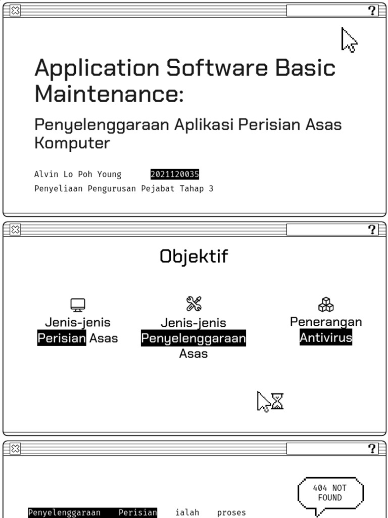 Penyelengaraan Aplikasi Perisian Asas Komputer | PDF