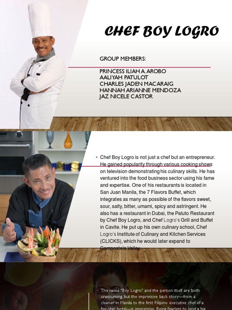 Chef Boy Logro | PDF | Food And Drink | Cuisine