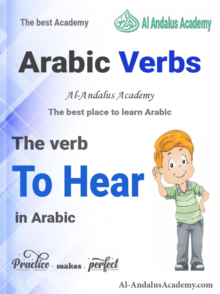 Arabic Verbs - To Hear | PDF | Plural | Grammatical Tense
