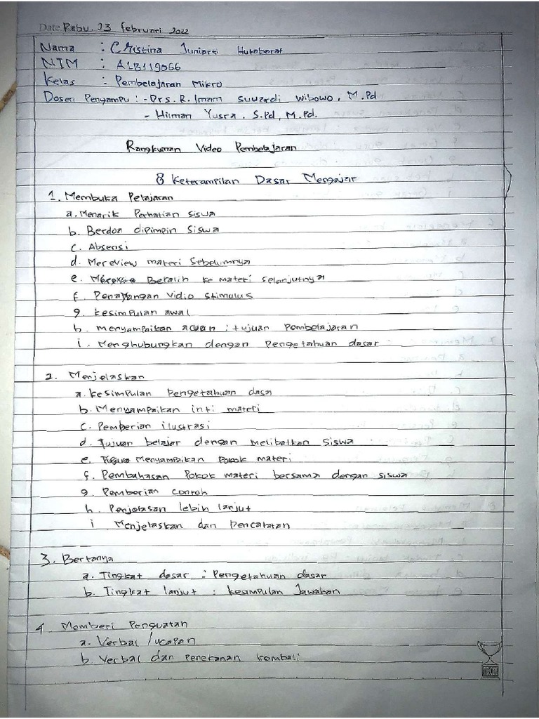 066 CristinaJuniartiHutabarat PM1 | PDF