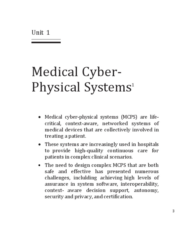 Cps Unit-1 | PDF | Monitoring (Medicine) | Computer Network
